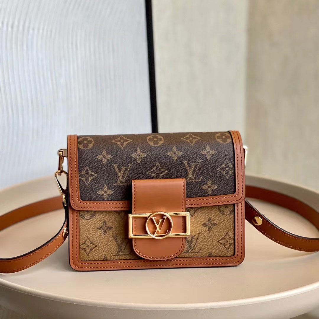 How To Identify A Fake LV Bag - LV Mini Dauphine - Replica ladies